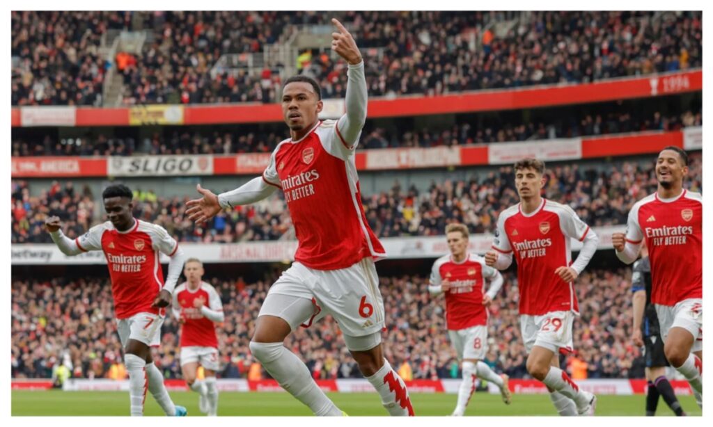 EPL table: Arsenal beat Brighton to maintain two-point lead over Man ...