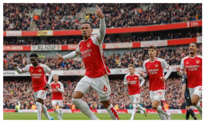 EPL table: Arsenal beat Brighton to maintain two-point lead over Man ...